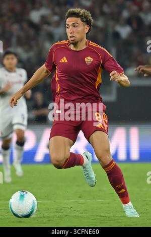 Olimpico Stadium, Rome, Italy - Neil El Aynaoui of AS Roma celebrates ...