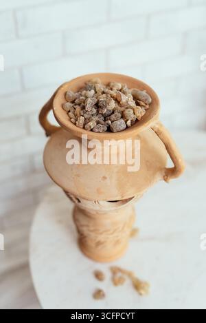 Omani frankincense (aka olibanum) is the aromatic resin of boswellia ...