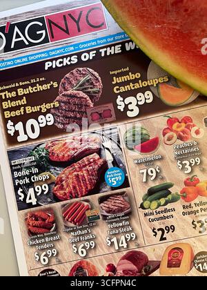 Close up of a DAG Supermarket Weekly Special Flyer featuring Fresh ...