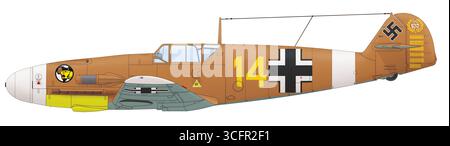 Messerschmitt Bf 109F-4/Trop Stock Photo - Alamy