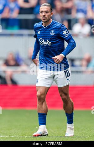 Jack Grealish of Everton in action during the Premier League match ...