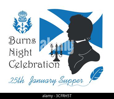 Robert Burns Night 25th January, United Kingdom Scotland background ...