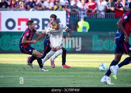 Fiorentina's Cher Ndour in action during the UEFA Conference League ...