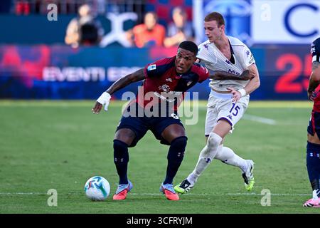 Cagliari's Michael Folorunsho in action during the Serie A soccer match ...