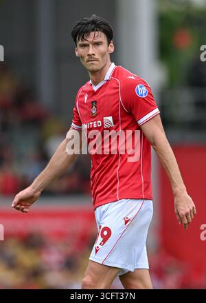 Wrexham's Kieffer Moore during the Sky Bet Championship match at SToK ...