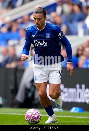 Everton's Jack Grealish during the Premier League match at the Stadium ...