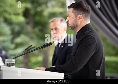 Prime Minister Mark Carney looks on during a cabinet swearing in ...