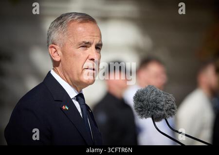 Prime Minister Mark Carney takes part in a bilateral meeting with ...