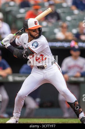 Baltimore Orioles' Jeremiah Jackson (82) reacts after his team's loss ...