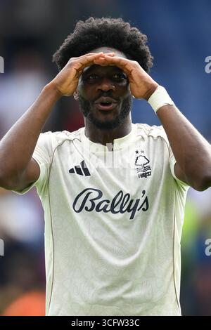 Ola Aina of Nottingham Forest during the Premier League match West Ham ...