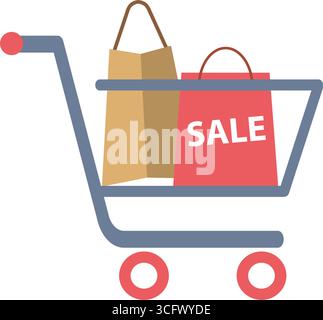 Supermarket food flat design long shadow glyph icons set Stock Vector ...