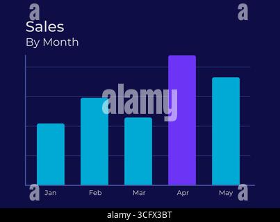 Sales over time dark slide chart Stock Vector Image & Art - Alamy