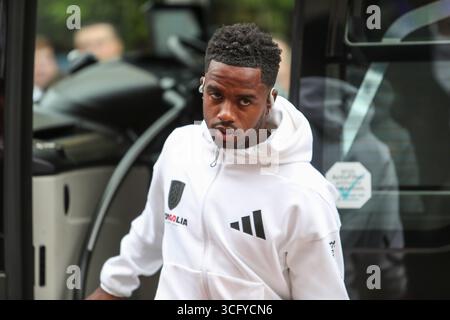 Fulham defender Ryan Sessegnon (30) reacts at full time following the Fulham v Manchester City ...