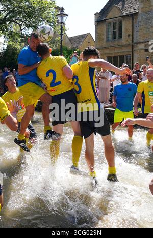 Footballers from Bourton Rovers create a splash as they fight for the ...