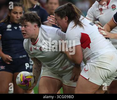 England's Hannah Botterman celebrates after winning the Women's Rugby ...