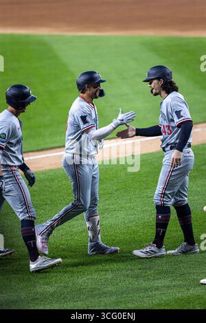 Minnesota Twins third base Royce Lewis in action during a baseball game ...