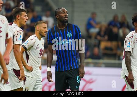 Marcus Thuram of FC Inter and Lautaro Martinez of FC Inter during the ...