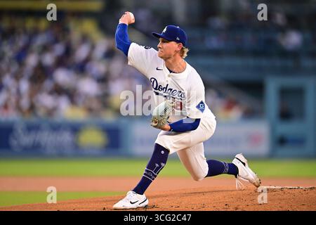 Los Angeles Dodgers pitcher Emmet Sheehan delivers against the Toronto ...