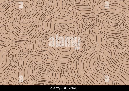 Brown abstract map contour lines background Stock Vector Image & Art ...