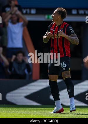 Marcus Tavernier of Bournemouth celebrates his goal to make it 3-3 ...