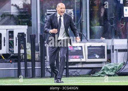 AC Milan’s head coach Massimiliano Allegri during the Serie A soccer ...