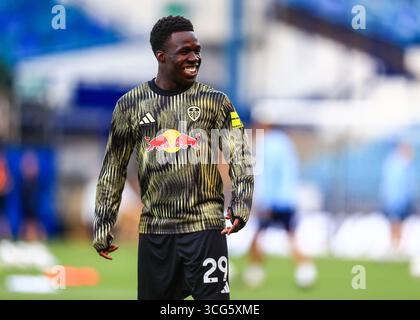 Wilfried Gnonto of Leeds United in action during the Premier League ...