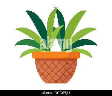 houseplant in ceramic pot Stock Vector Image & Art - Alamy