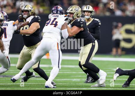 Denver Broncos defensive tackle Jordan Jackson (94) watches from the ...
