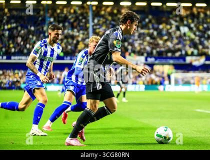 Brenden Aaronson of Leeds United in action during the Premier League ...