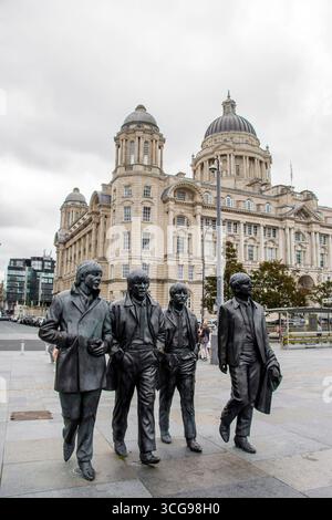 The Beatles statue in Liverpool, by Andy Edwards Stock Photo - Alamy