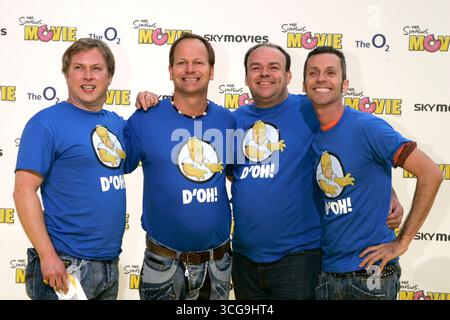 Four Poofs And A Piano at the UK premiere of The Simpsons Movie at The ...
