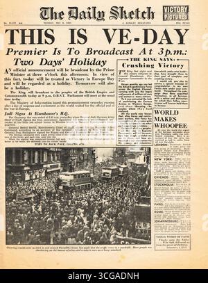End of WWII - V E DAY (Victory in Europe) Souvenir National ...