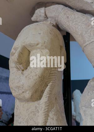 Stone statue of Mont’e Prama giant warrior, iconic Sardinian ...