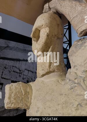 Stone statue of Mont’e Prama giant warrior, iconic Sardinian ...