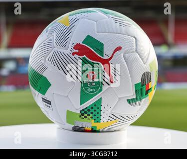 The official match ball of the Carabao Cup during the Carabao Cup Last ...