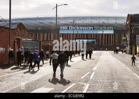 A general view of the Hill Dickinson Stadium, Liverpool, ahead of the ...