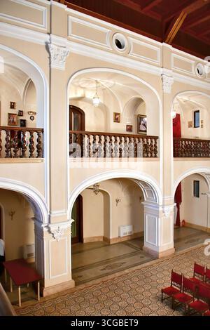 interior, Karolyi castle in Carei, Romania. Károlyi-kastély ...