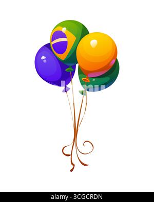 flag brazil in balloon Stock Vector Image & Art - Alamy