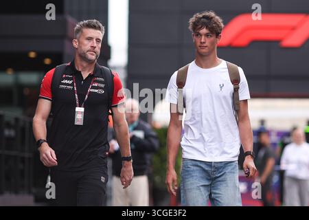 ZANDVOORT, NETHERLANDS - AUGUST 29: Oliver Bearman of Haas competing in ...