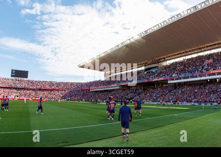 Barcelona, Spain. 11th May, 2025. A view of the corner Barcelona flag ...