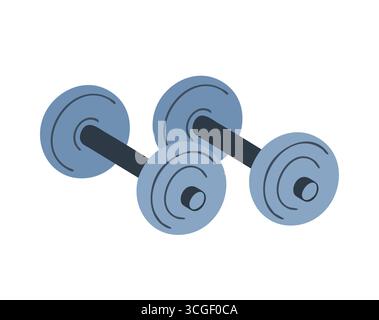 dumbbell weight lifting workout accessory vector illustration design ...