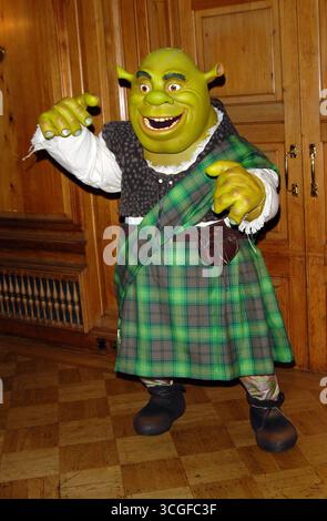 Shrek at the "Shrek The Third" London Photocall where he was presented ...