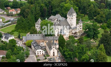 Berg Castle, the residence of the Grand Duke of Luxembourg, Colmar-Berg ...