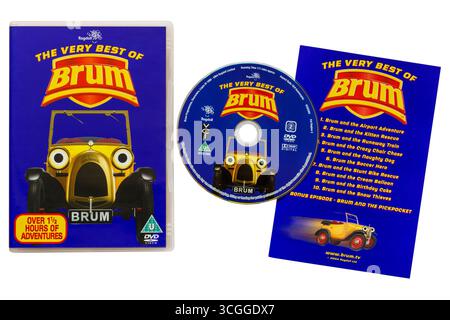 The Very Best of Brum DVD with disc removed from case isolated on white ...