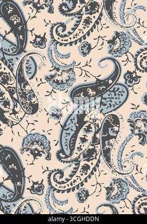 Paisley Damask ornament. Seamless Vector pattern Stock Vector Image ...