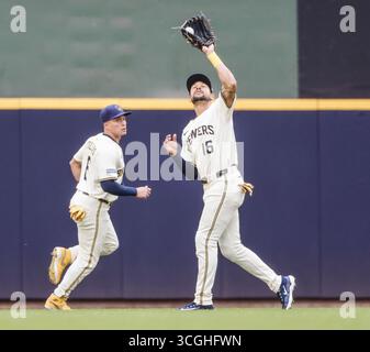 This is a 2025 photo of outfielder Blake Perkins of the Milwaukee ...