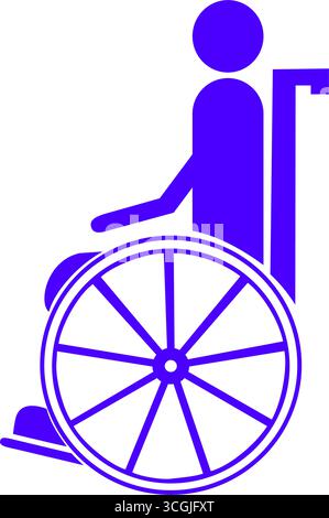 disabled web icon. flat design. Seamless pattern Stock Vector Image ...