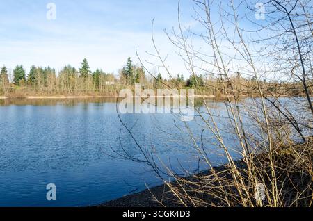 Albert Dyck Lake, also known as Molson Lake - a man-made lake and ...
