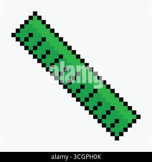 ruler pixel art icon vector illustration Stock Vector Image & Art - Alamy