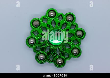 Durable Green Fidget Spinner with Heavy Duty Bearings on Neutral ...